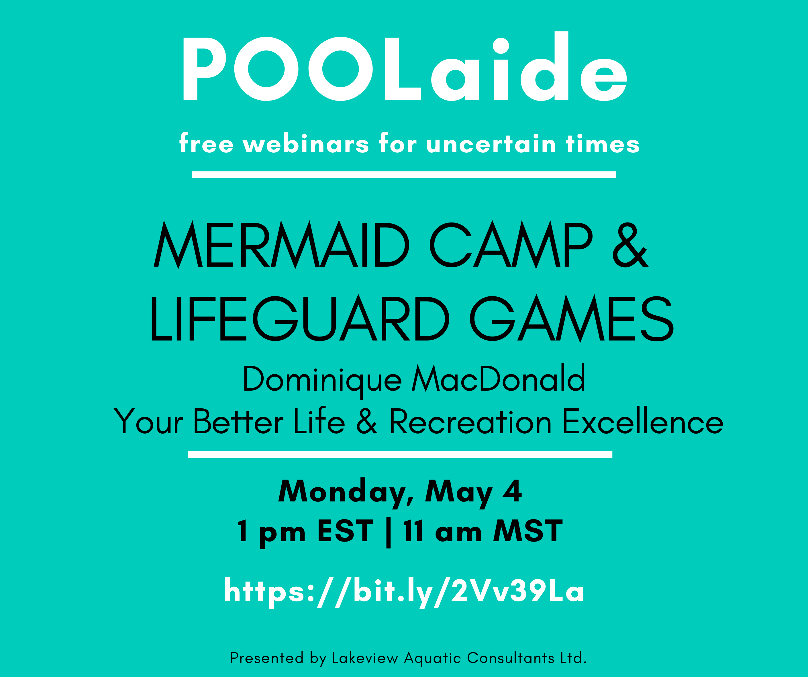 POOLaide Webinar: Mermaid Camp & Lifeguard Games – Lakeview Aquatic ...
